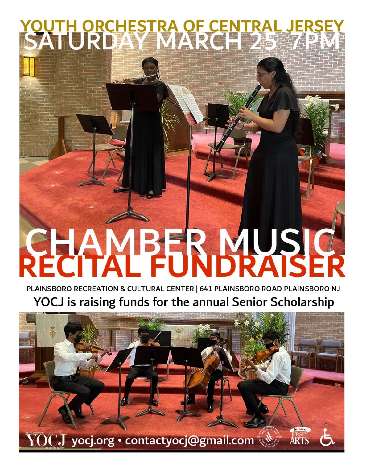 Chamber Music Fundraiser Recital – Youth Orchestra of Central Jersey